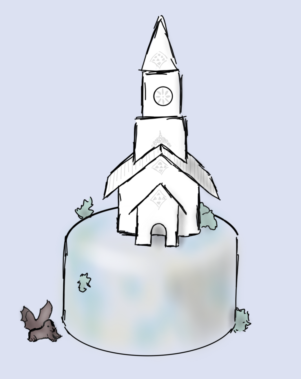 Carrot Cake with Raspberry Icing (and Pastillage) – Chateau Gateau